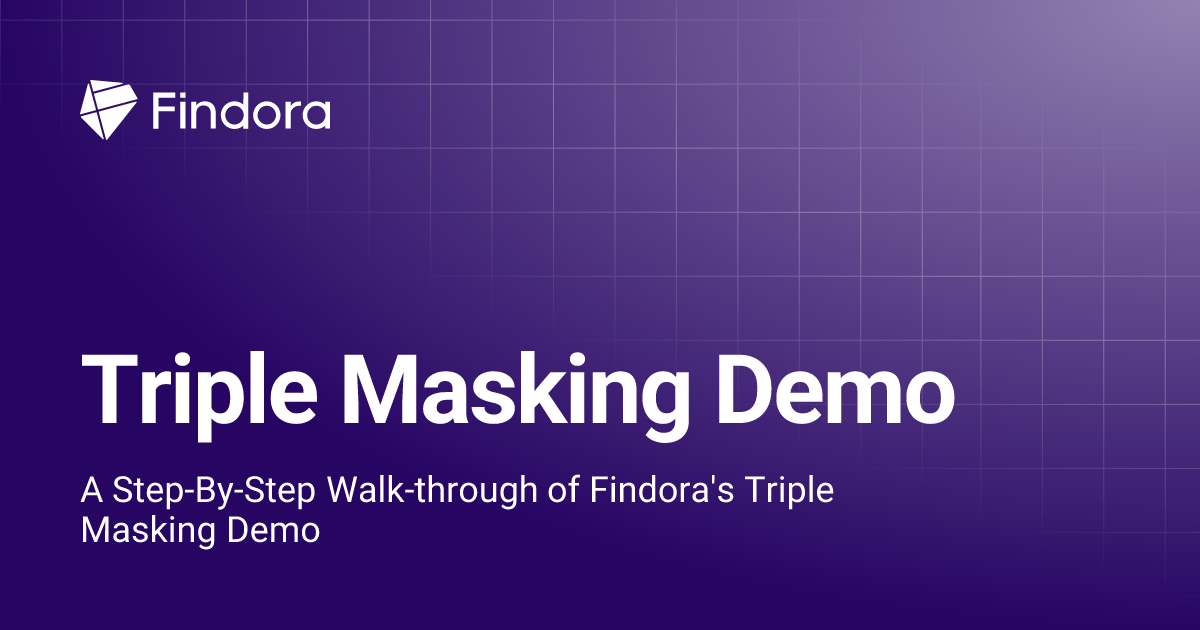 Triple Masking Demo | Findora Wiki